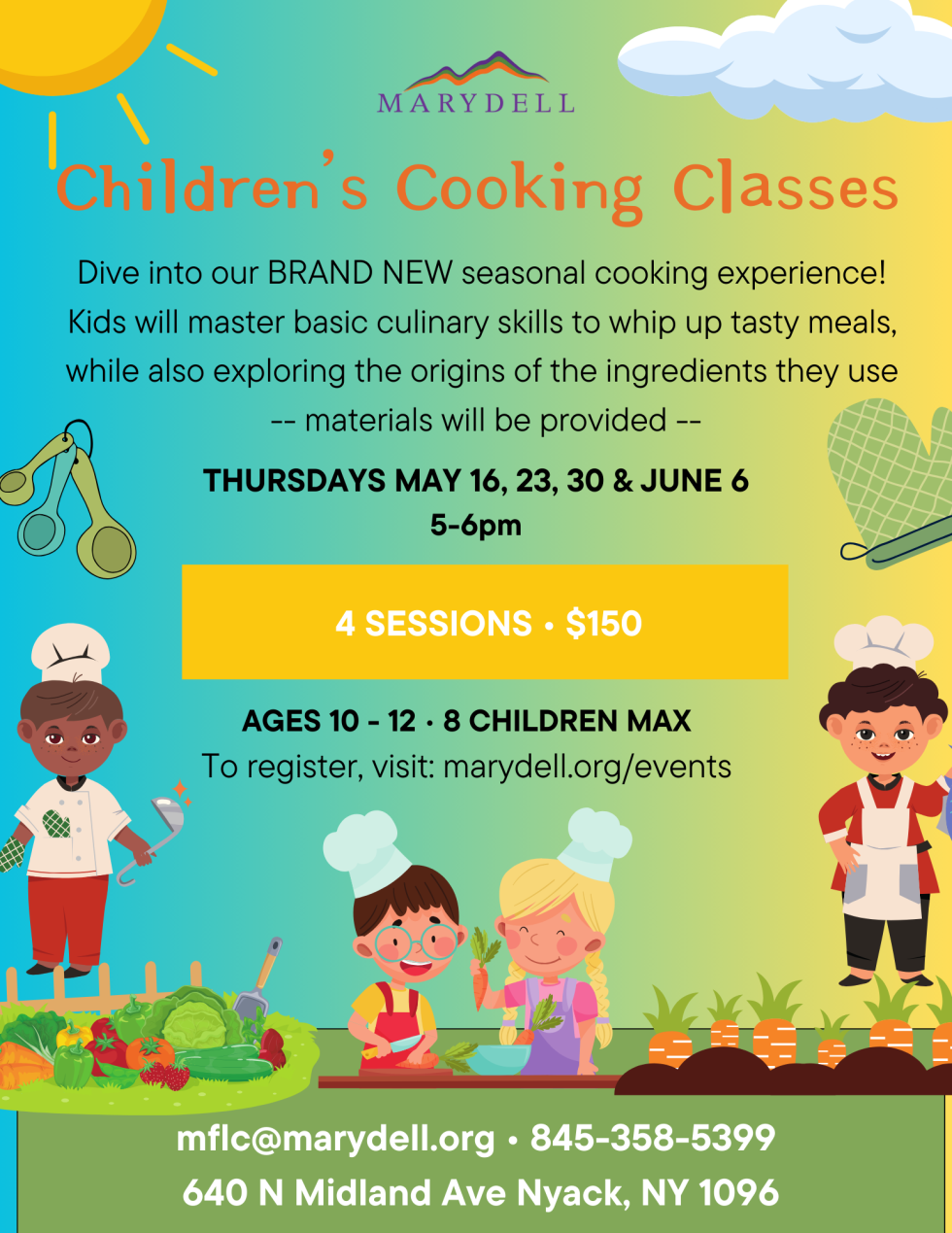 Children’s Cooking Classes Spring 2024 | Marydell Faith And Life Center